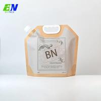 China 1L spout pouches special shape stand up bags with plastic handle for liquid jelly beverage food laundry detergent for sale