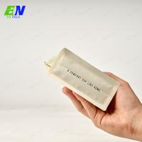 China 250g Matte Plastic Smell Proof Coffee Bean Flat Bottom Bag With Zipper And Pocket For Business Card for sale