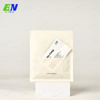 China 500g Recyclable PCR Plastic Coffee Bean Flat Bottom Pouch With Pocket Business Card for sale