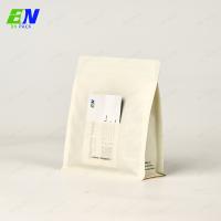 China 500g Recyclable PCR Plastic Coffee Bean Flat Bottom Pouch With Pocket Business Card for sale