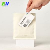 China 500g Recyclable PCR Plastic Coffee Bean Flat Bottom Pouch With Pocket Business Card for sale