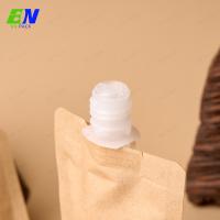 China Custom Biodegradable Stand Up Bag Recyclable Liquid Laundry Cosmetic Shampoo Refill Packaging Kraft Paper Spout Pouch for sale
