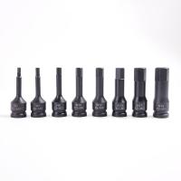 China Drive Black Phosphate Finish H5 Hex Impact Socket Set Made Of CR-MO Material for sale