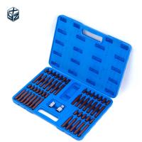 China S2 Alloy Steel Precision Machining 54pcs Plastic Box Bits Set for 3/8in Drive Size for sale