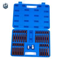 China S2 Alloy Steel Precision Machining 54pcs Plastic Box Bits Set for 3/8in Drive Size for sale