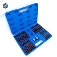 China S2 Alloy Steel Precision Machining 54pcs Plastic Box Bits Set for 3/8in Drive Size for sale