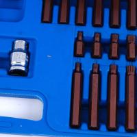 China S2 Alloy Steel Precision Machining 54pcs Plastic Box Bits Set for 3/8in Drive Size for sale