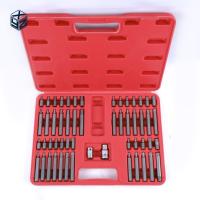 China Customized Logo Alloy Steel CRV Material 54pcs Plastic Box Bits Set for High Accuracy for sale
