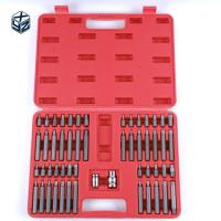 China Customized Logo Alloy Steel CRV Material 54pcs Plastic Box Bits Set for High Accuracy for sale