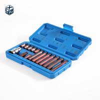 China 30mm 75mm S2 T type 15 pcs plastic box precision machining bit set for Muliti-purpose for sale