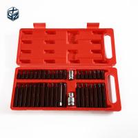 China Industrial Grade 40 Pieces Bits Set with Red S2 Material and Natural Finish Plastic Box for sale