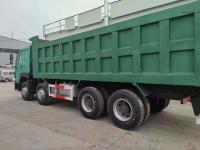 China Sinotruk HOWO 8x4 Used Dump Truck 12.00R20 Tires 351-420hp ECE Certified Green for sale