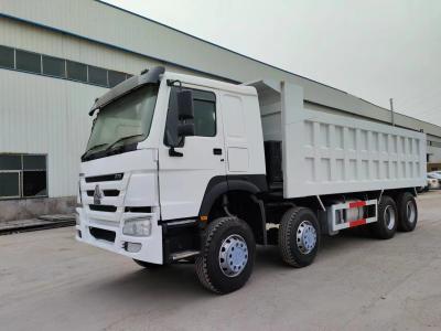 China Sinotruk HOWO 8x4 Used Dump Truck 375HP 12.00R20 Tires Front Lifting Style for sale