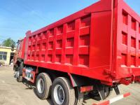 China SINOTRUK HOWO 6x4 371HP Used Dump Truck 30-40T Capacity Red Tipper for Construction for sale
