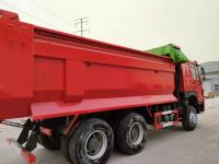 China Sinotruk HOWO 6x4 Used Dump Truck 351-450hp 30-40T Load Red U-Type 10 Tires for sale