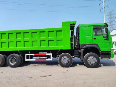 China Sinotruk HOWO 8x4 Dump Truck 12 Wheels 351-420hp Used Heavy Duty Green for sale