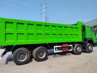 China Sinotruk HOWO 8x4 Dump Truck 12 Wheels 351-420hp Used Heavy Duty Green for sale