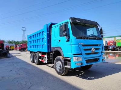 China Sinotruk HOWO 6x4 Dump Truck 371HP Second Hand 10 Tires Blue Heavy Duty for sale