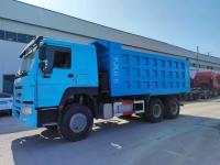 China Sinotruk HOWO 6x4 Dump Truck 371HP Second Hand 10 Tires Blue Heavy Duty for sale