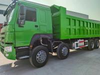 China Used Sinotruk HOWO 6x4 Dump Truck 351-420hp Euro 2 Heavy Duty Green for sale