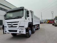 China Sinotruk HOWO 8x4 Dump Truck 375HP Used 12 Wheels White Heavy Duty Truck for sale