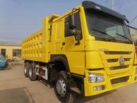 China Used Sinotruk HOWO 6x4 Dump Truck 371hp 30-40T Load Capacity Yellow for sale