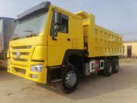 China Used Sinotruk HOWO 6x4 Dump Truck 371hp 30-40T Load Capacity Yellow for sale