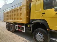 China Used Sinotruk HOWO 6x4 Dump Truck 371hp 30-40T Load Capacity Yellow for sale