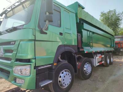 China Sinotruk HOWO Green 8x4 U-Type Dump Truck 12 Wheels 351-420hp Used Heavy Truck for sale