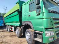 China Sinotruk HOWO Green 8x4 U-Type Dump Truck 12 Wheels 351-420hp Used Heavy Truck for sale