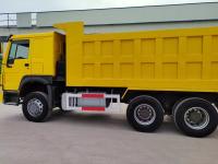 China Sinotruk HOWO 6x4 Manual Dump Truck 30-40T Load Euro 2-5 Yellow 10 Wheeler for sale