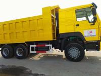 China Sinotruk HOWO 6x4 Manual Dump Truck 30-40T Load Euro 2-5 Yellow 10 Wheeler for sale