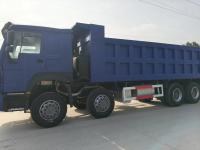 China Used HOWO 8X4 Tipper Truck Dark Blue Euro3 371HP Heavy Duty Dump for Urban Construction for sale
