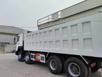 China Sinotruk HOWO 8x4 Dump Truck 375HP 12 Wheels White Transportation Used Heavy Duty for sale