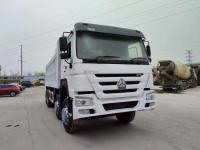 China Sinotruk HOWO 8x4 Dump Truck 375HP 12 Wheels White Transportation Used Heavy Duty for sale