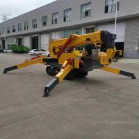 China 8 Ton Mini Spider Crawler Crane 360 Degree Hydraulic Slewing Construction Lifter with Custom Jib for sale