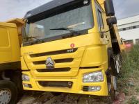 China Sinotruck HOWO 6x4 Used Dump Truck 371hp 30-40T Load Capacity Yellow 10 Tires for sale