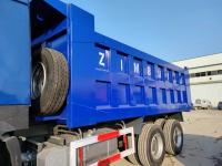 China Used Sinotruk HOWO 6x4 Manual Dump Truck 351-450hp 30-40T Load Blue 10 Tires for sale