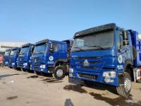 China Used Sinotruk HOWO 6x4 Manual Dump Truck 351-450hp 30-40T Load Blue 10 Tires for sale