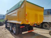 China SINOTRUK HOWO 6x4 Yellow U-Type Tipper Dump Truck 351-450hp Right Hand Drive Used for sale