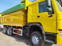 China SINOTRUK HOWO 6x4 Yellow U-Type Tipper Dump Truck 351-450hp Right Hand Drive Used for sale