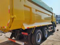 China SINOTRUK HOWO 6x4 Yellow U-Type Tipper Dump Truck 351-450hp Right Hand Drive Used for sale