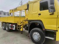 China 12 Ton Mobile Crane Straight Boom Hydraulic Truck Mounted Crane 17.2m Lifting Height 360 Rotation for sale