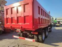 China SINOTRUK HOWO 6x4 Dump Truck 351-450hp Used 10 Tires Red Weichai Engine for sale
