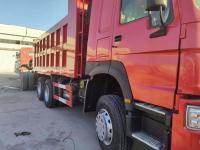 China SINOTRUK HOWO 6x4 Dump Truck 351-450hp Used 10 Tires Red Weichai Engine for sale