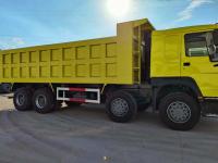 China Sinotruk HOWO 8x4 Front Lifting Dump Truck 12 Wheels 375hp Manual Transmission Used for sale