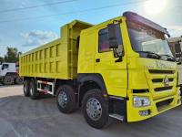 China Sinotruk HOWO 8x4 Front Lifting Dump Truck 12 Wheels 375hp Manual Transmission Used for sale
