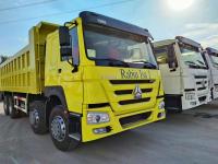 China Sinotruk HOWO 8x4 Front Lifting Dump Truck 12 Wheels 375hp Manual Transmission Used for sale