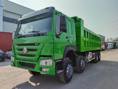 China Sinotruk HOWO 8x4 Dump Truck 375HP Green Used Heavy Duty 41-50T Capacity for sale