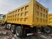 China Sinotruk HOWO 6x4 Yellow Dump Truck 371hp Manual Transmission 30-40T Load Capacity for sale